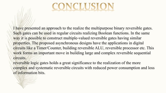 Reversible logic gate | PPTX | Programming Languages | Computing