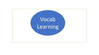 vocab learning | PPT