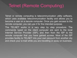 Introduction to Internet | PPTX