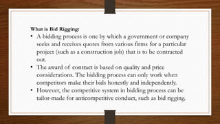 Bid Rigging | PPTX