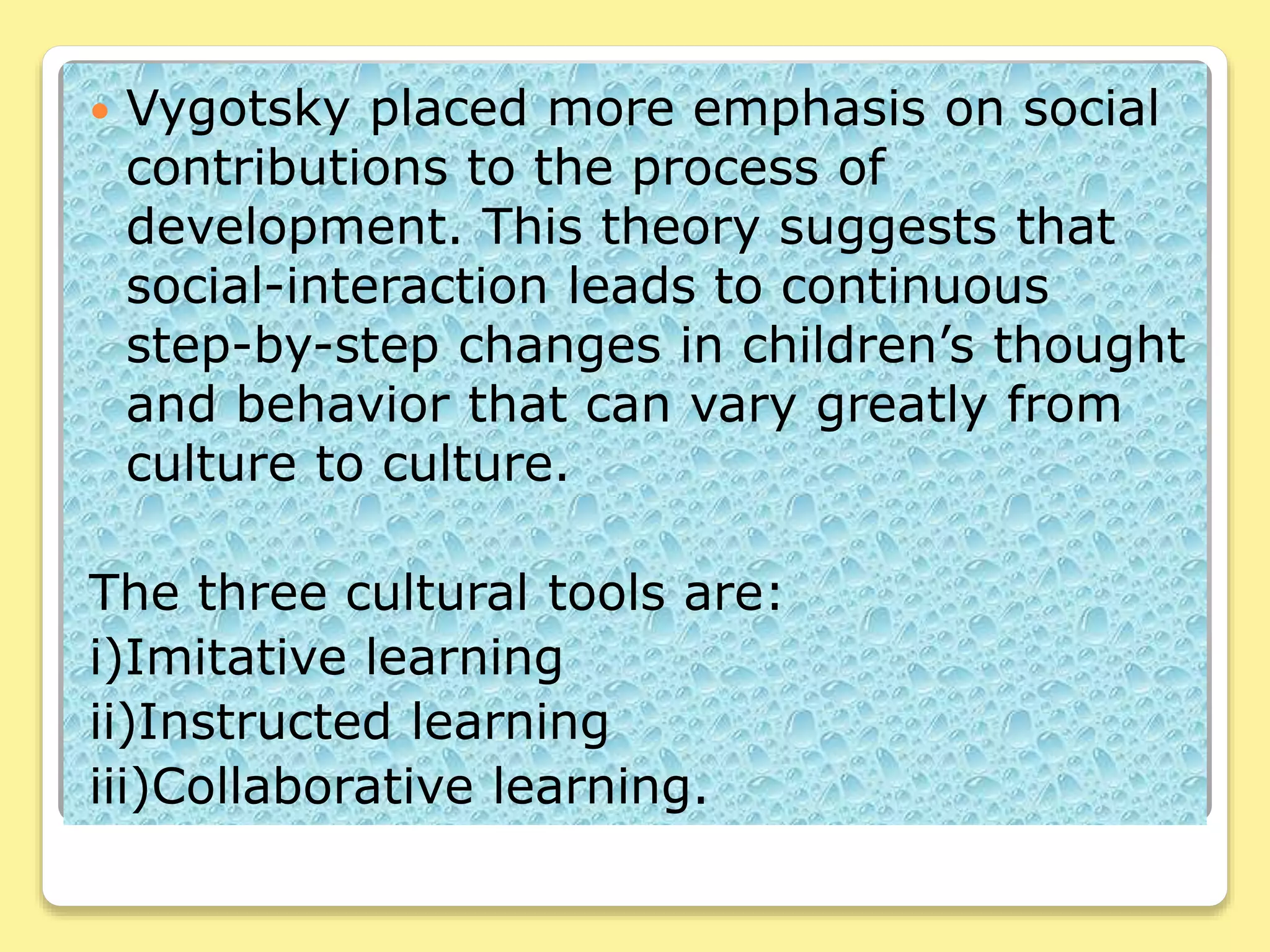 CONSTRUCTIVIST APPROACH IN LEARNING (VYGOTSKY) | PPT