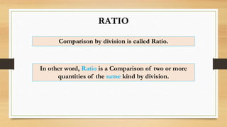 MATH - RATIO (CLASS V) | PPTX