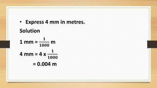 MATH - MEASUREMENT (CLASS V) | PPTX