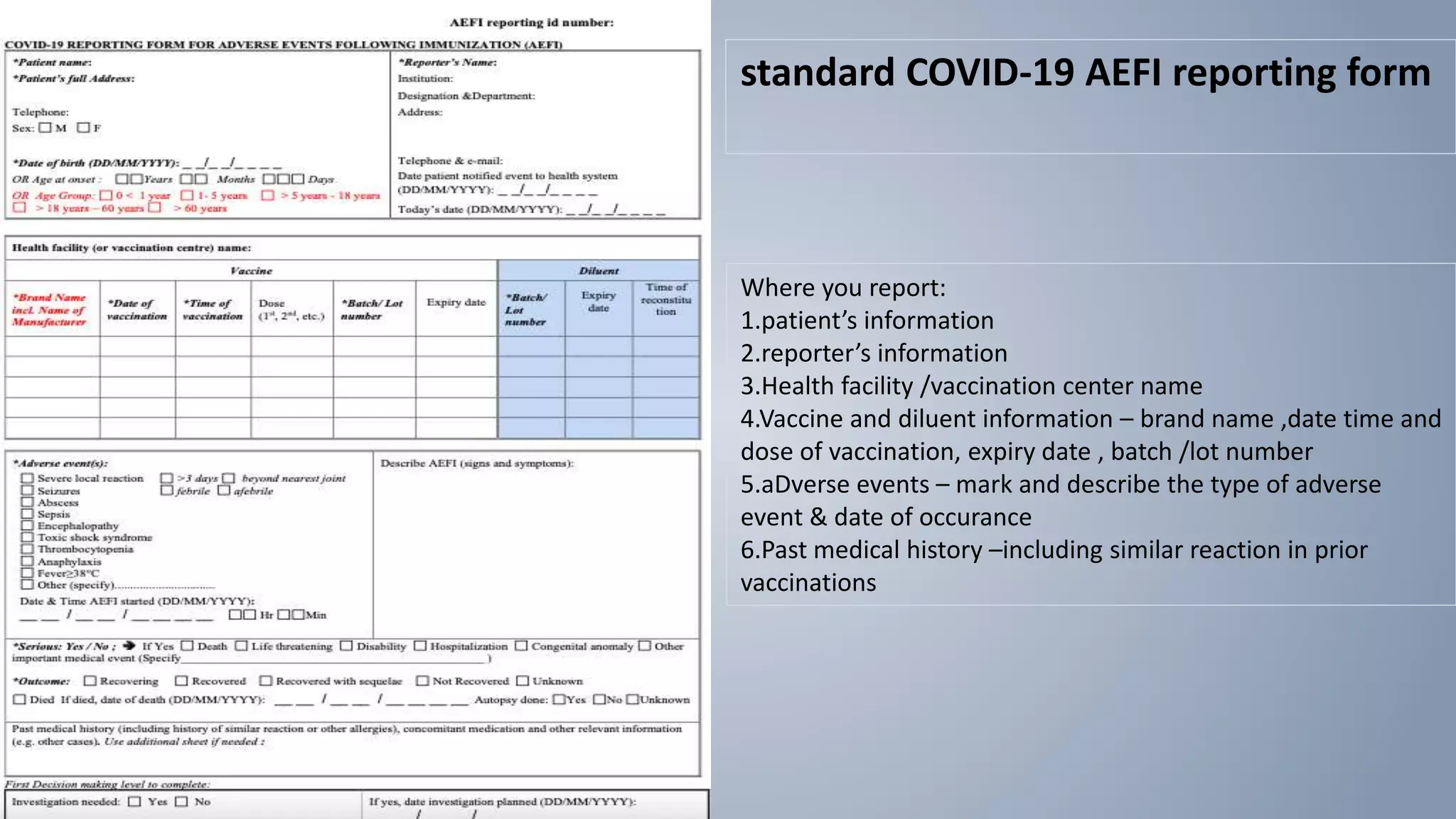 AEFI- adverse event following immunization | PPT