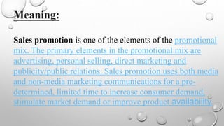 Sales Promotion | meaning| Promotion | types of Promotions | promotion ...