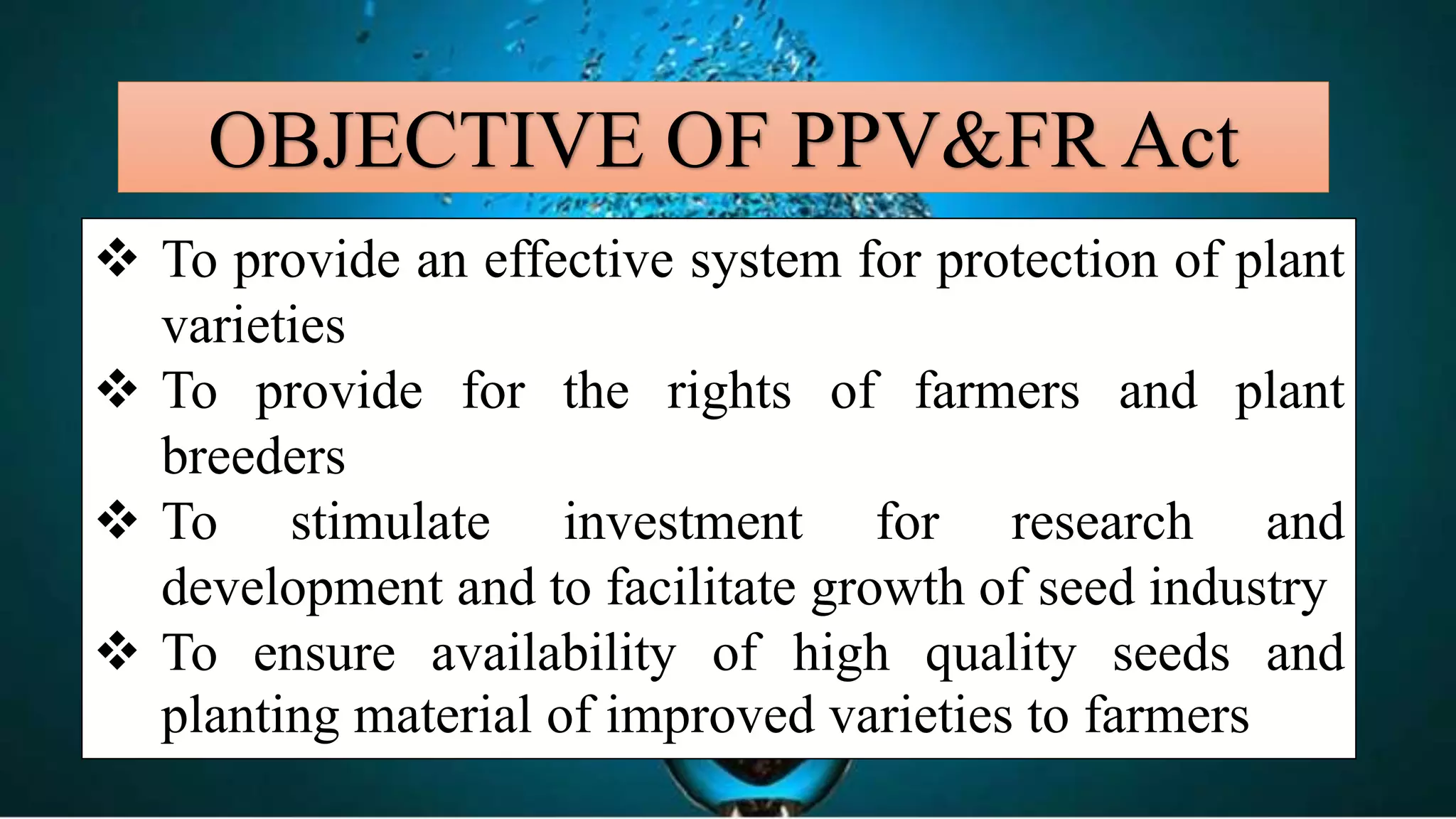 Intellectual Property Rights in Plant Breeding | PPTX