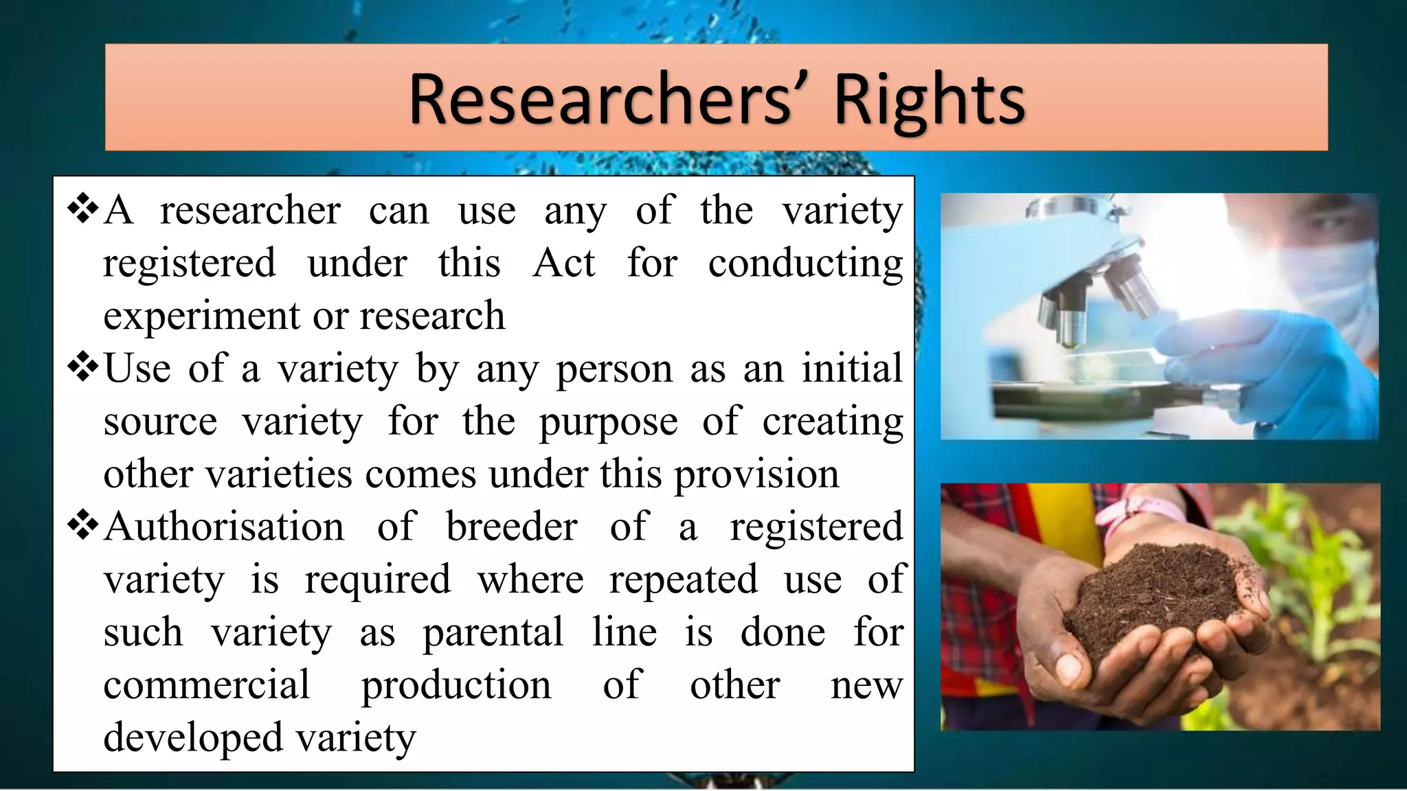 Intellectual Property Rights in Plant Breeding | PPTX