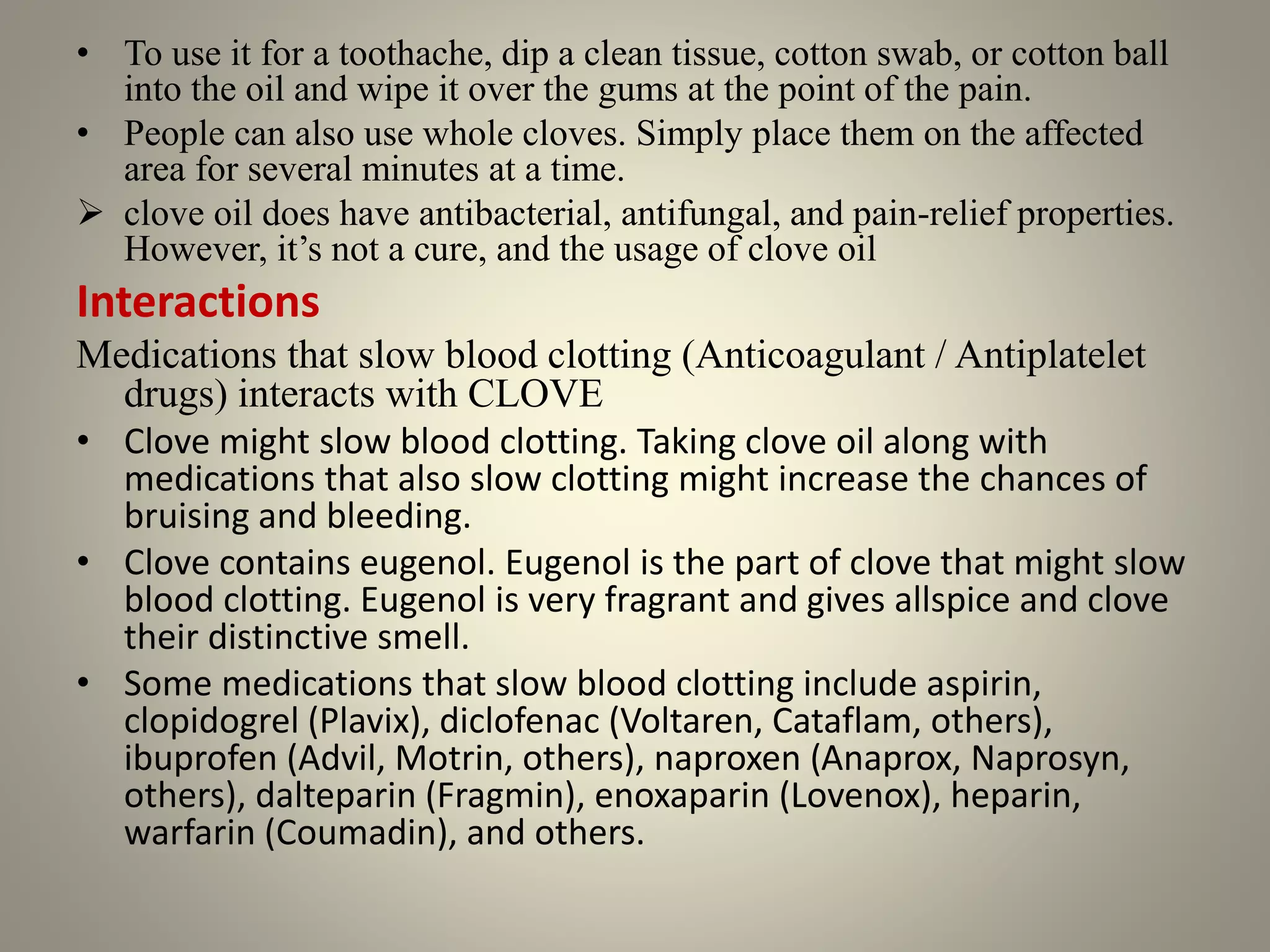 clove and neem for oral care | PPTX