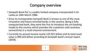 Management information system use by Sampath bank | PPTX