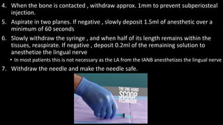Inferior Alveolar Nerve Block | PPTX