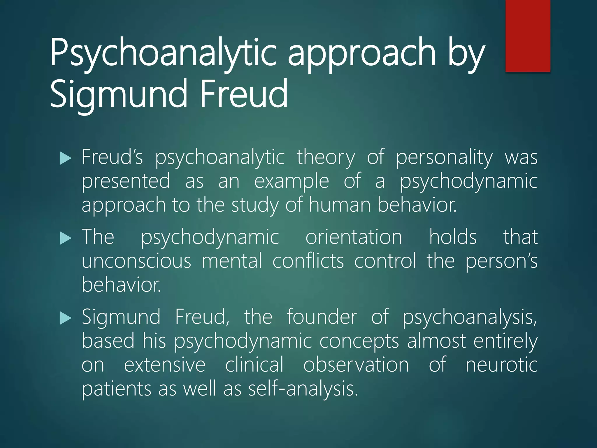 Freud's psychosexual theory | PPTX