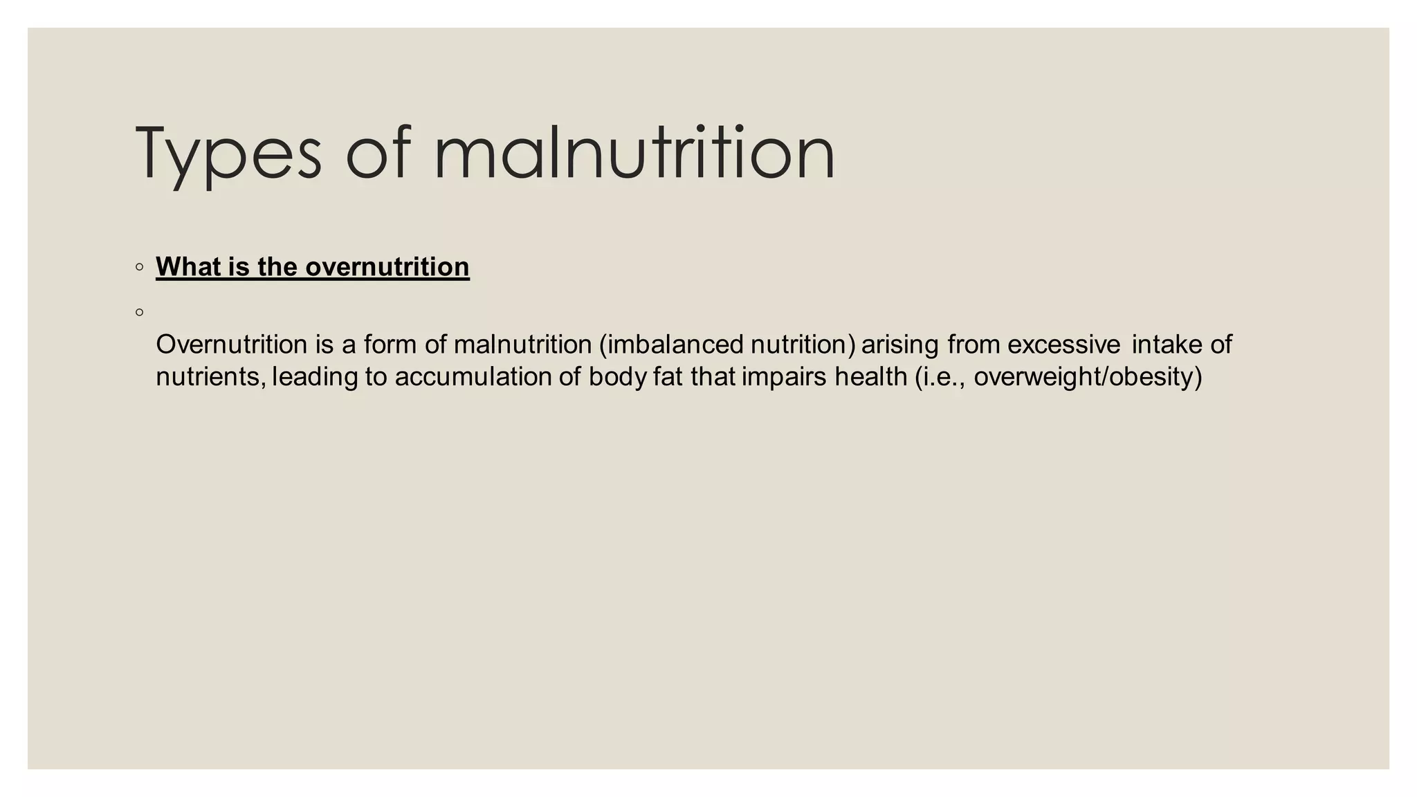 Malnutrition and prevention | PDF