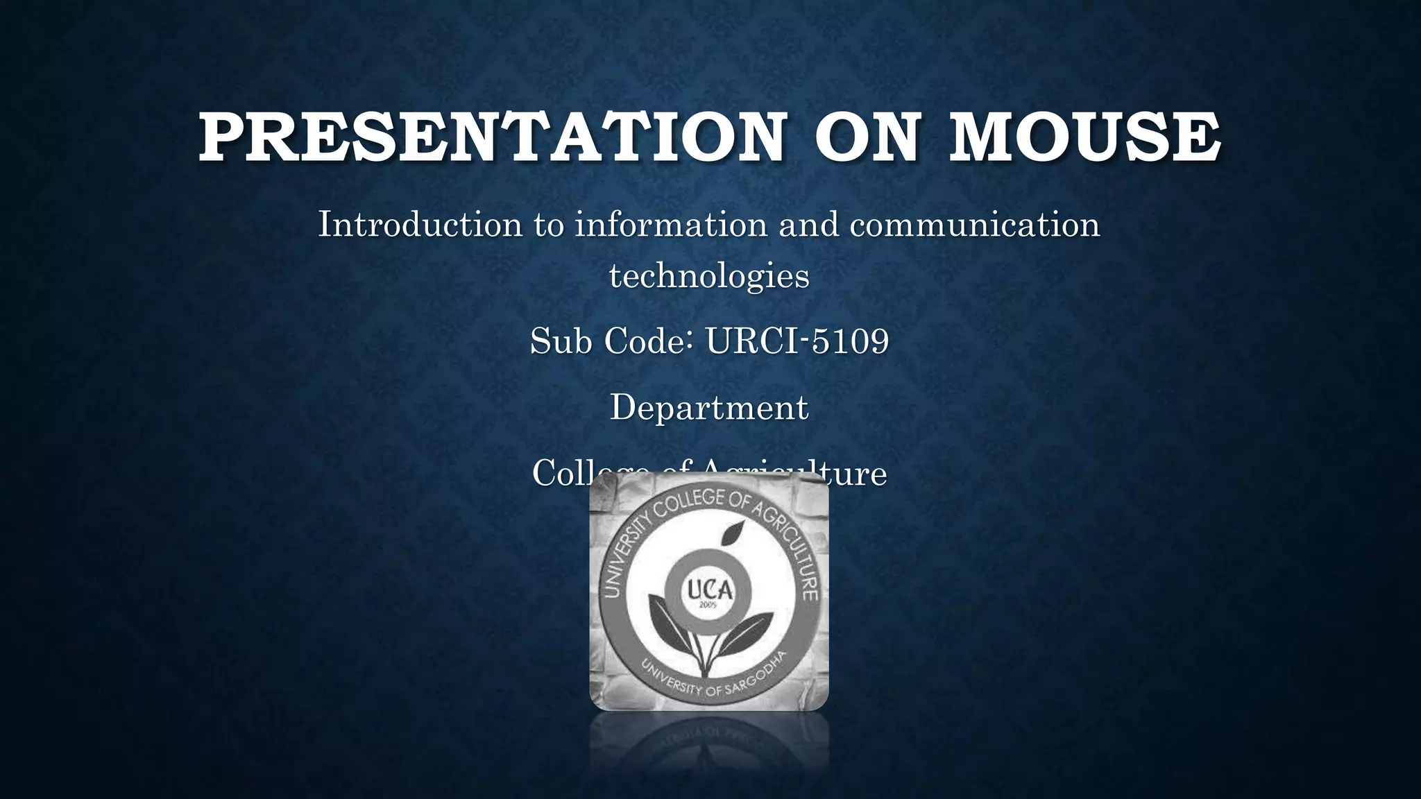 Presentation on Mouse | PPTX