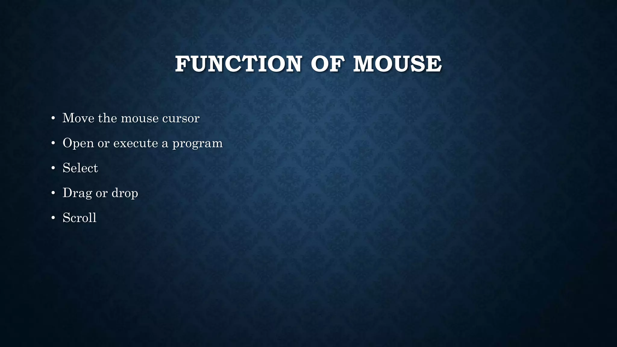 Presentation on Mouse | PPTX