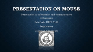 Presentation on Mouse | PPTX