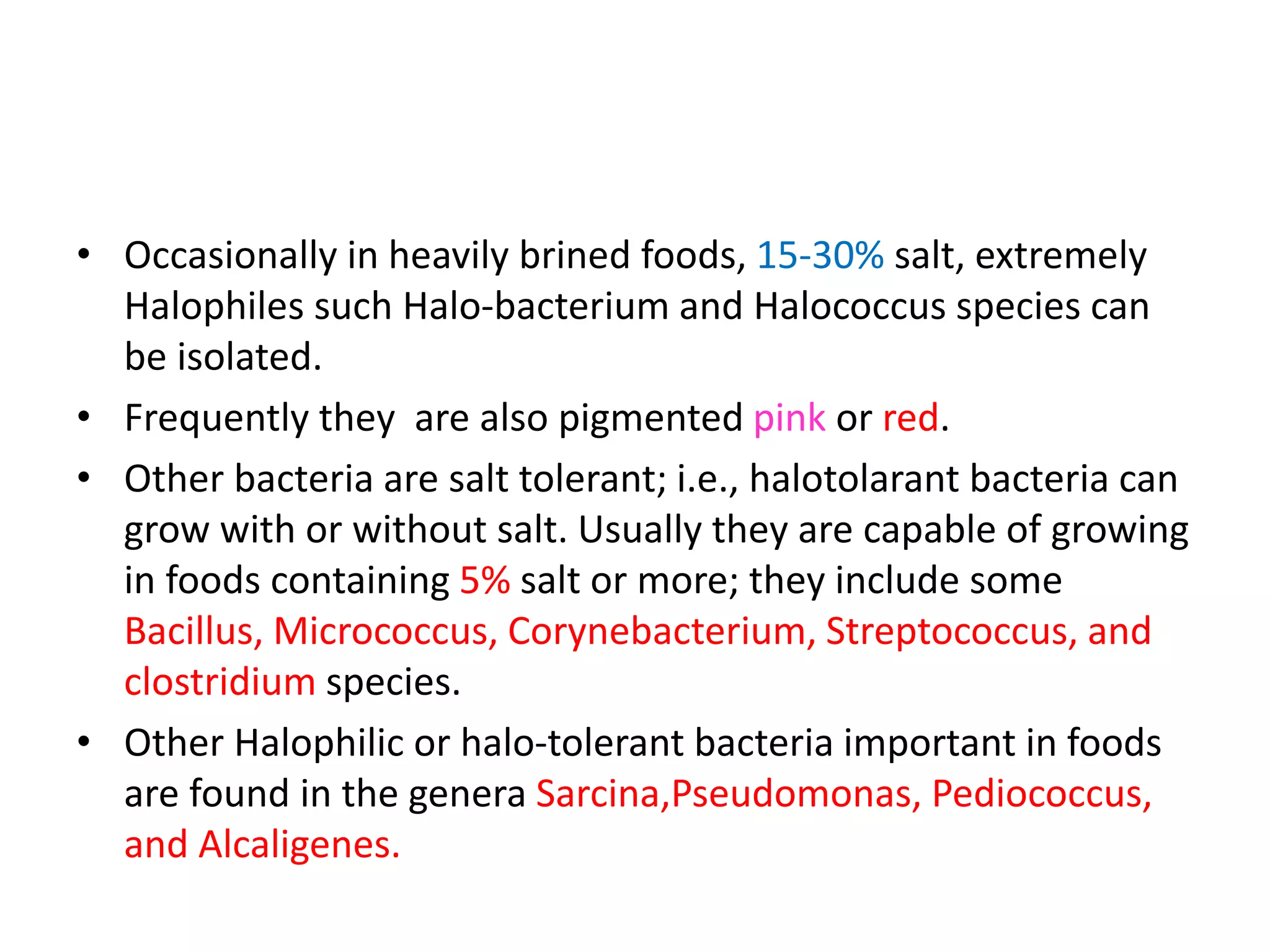 GROUPS of bacteria importance in food microbiology | PPTX