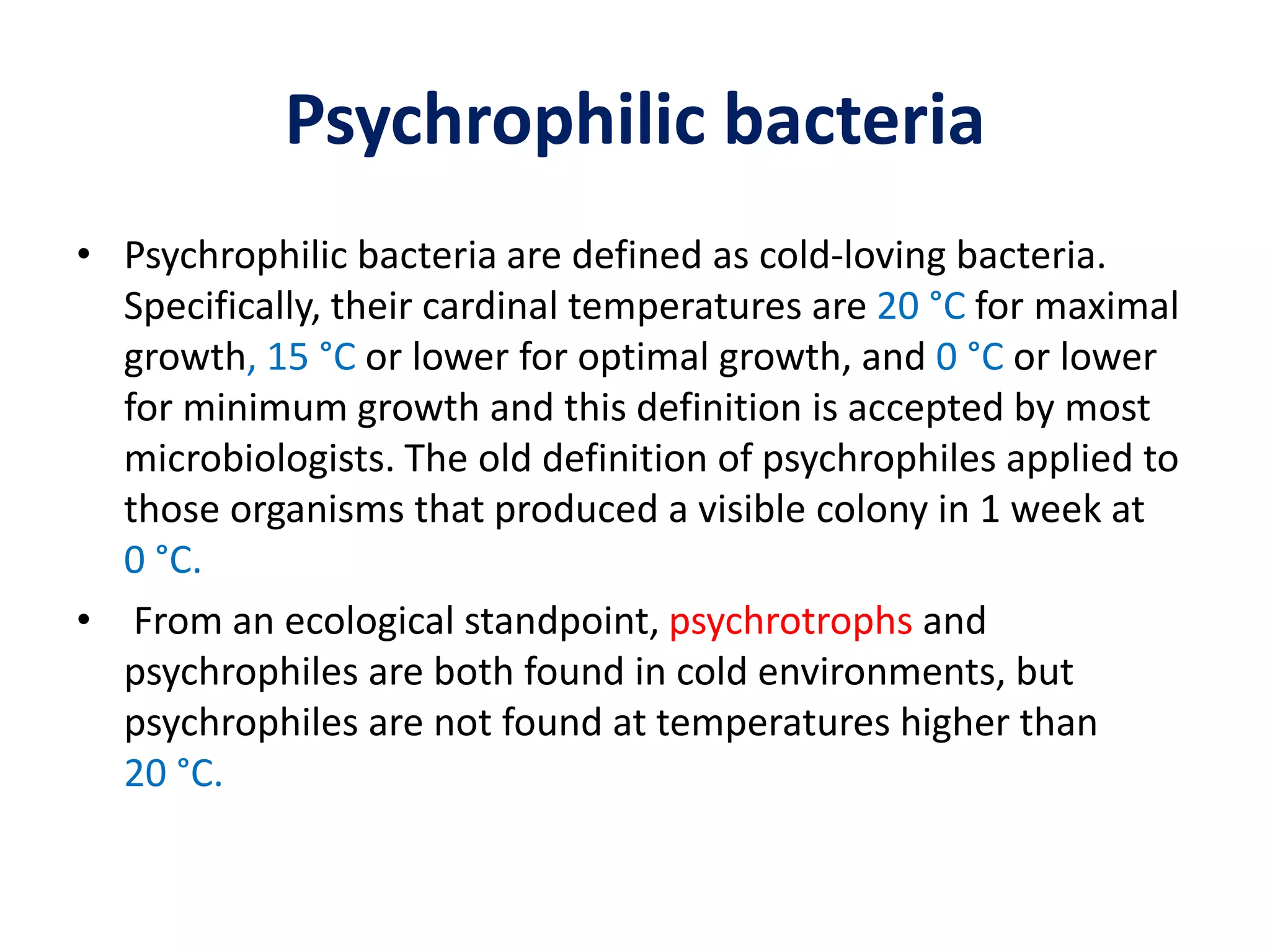 GROUPS of bacteria importance in food microbiology | PPTX
