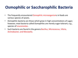 GROUPS of bacteria importance in food microbiology | PPTX