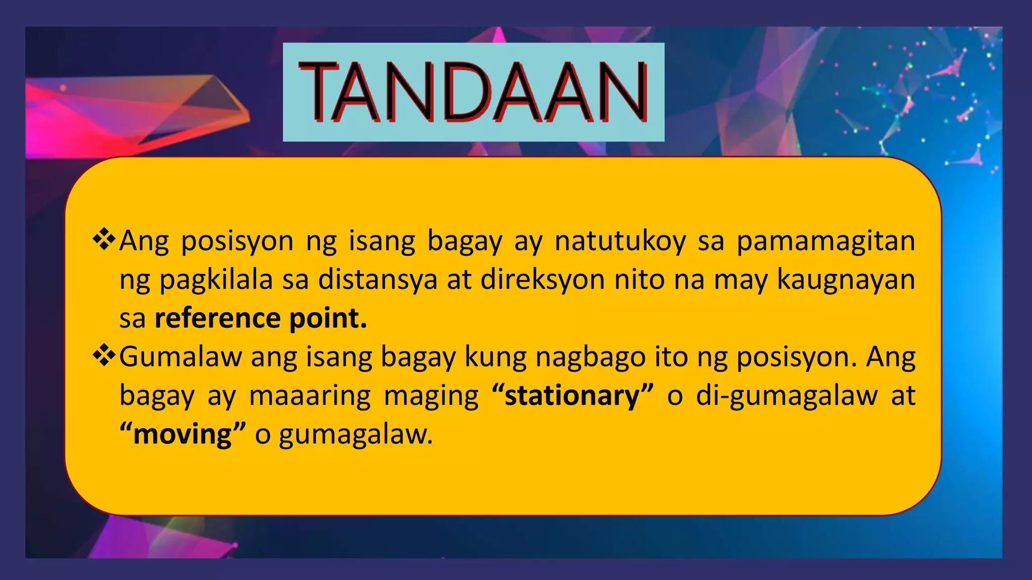Science 3 Aralin 1.2 Nailalarawan ang Posisyon ng Tao Mula sa Reference ...
