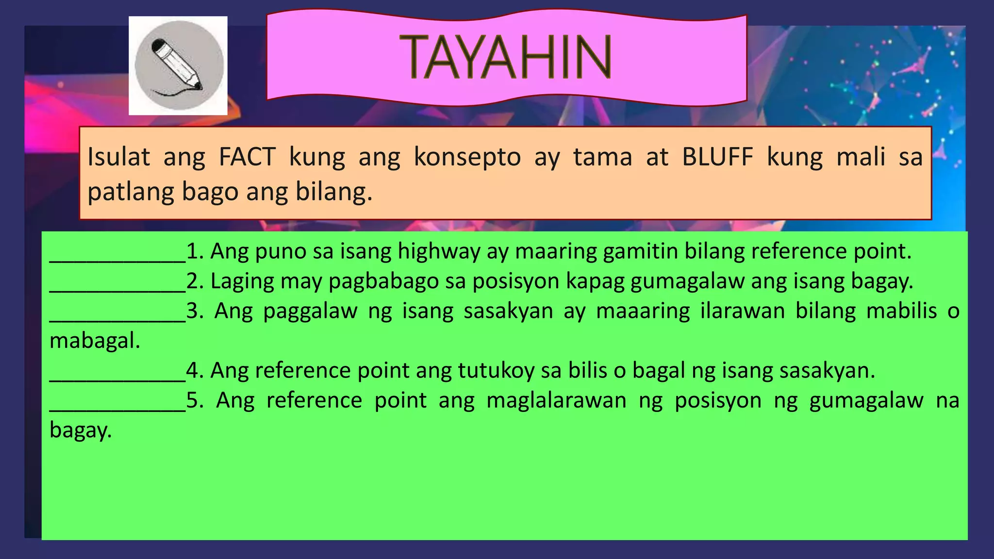 Science 3 Aralin 1.2 Nailalarawan ang Posisyon ng Tao Mula sa Reference ...
