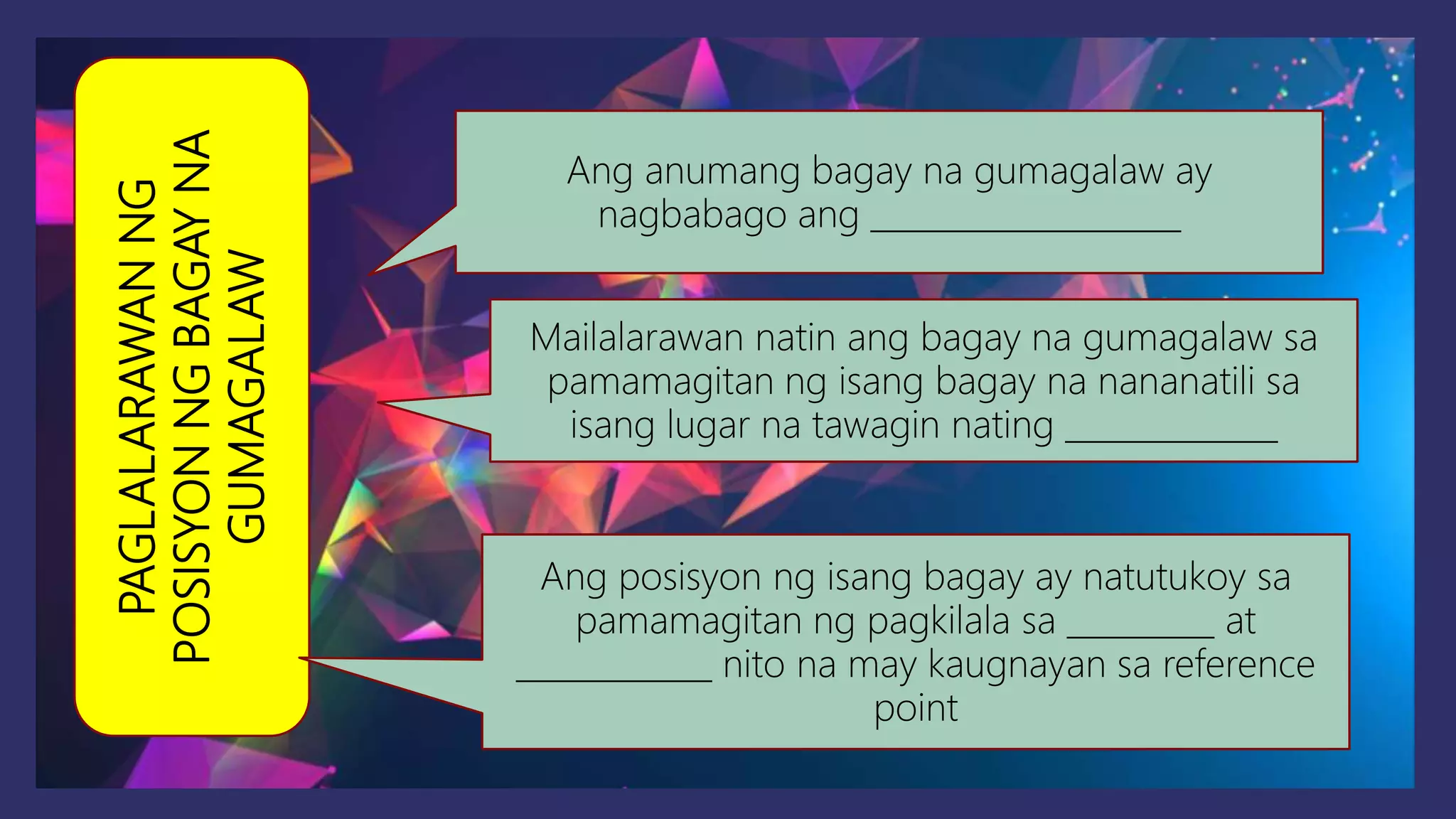 Science 3 Aralin 1.2 Nailalarawan ang Posisyon ng Tao Mula sa Reference ...