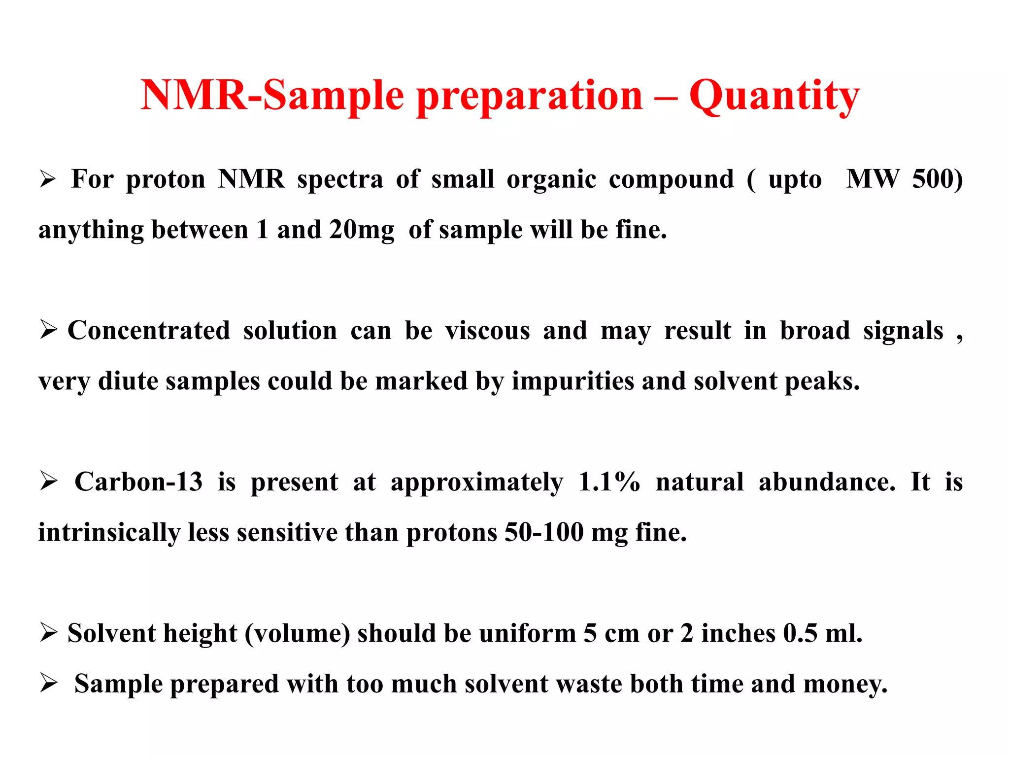 Basics of NMR Spectroscopy | PPTX