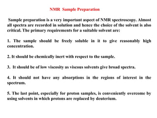 Basics of NMR Spectroscopy | PPTX | Chemistry | Science