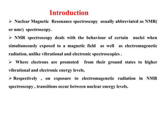 Basics of NMR Spectroscopy | PPTX | Chemistry | Science