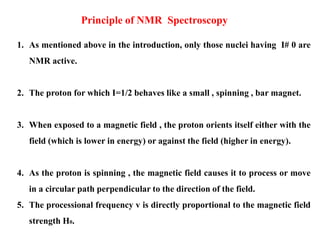 Basics of NMR Spectroscopy | PPTX | Chemistry | Science
