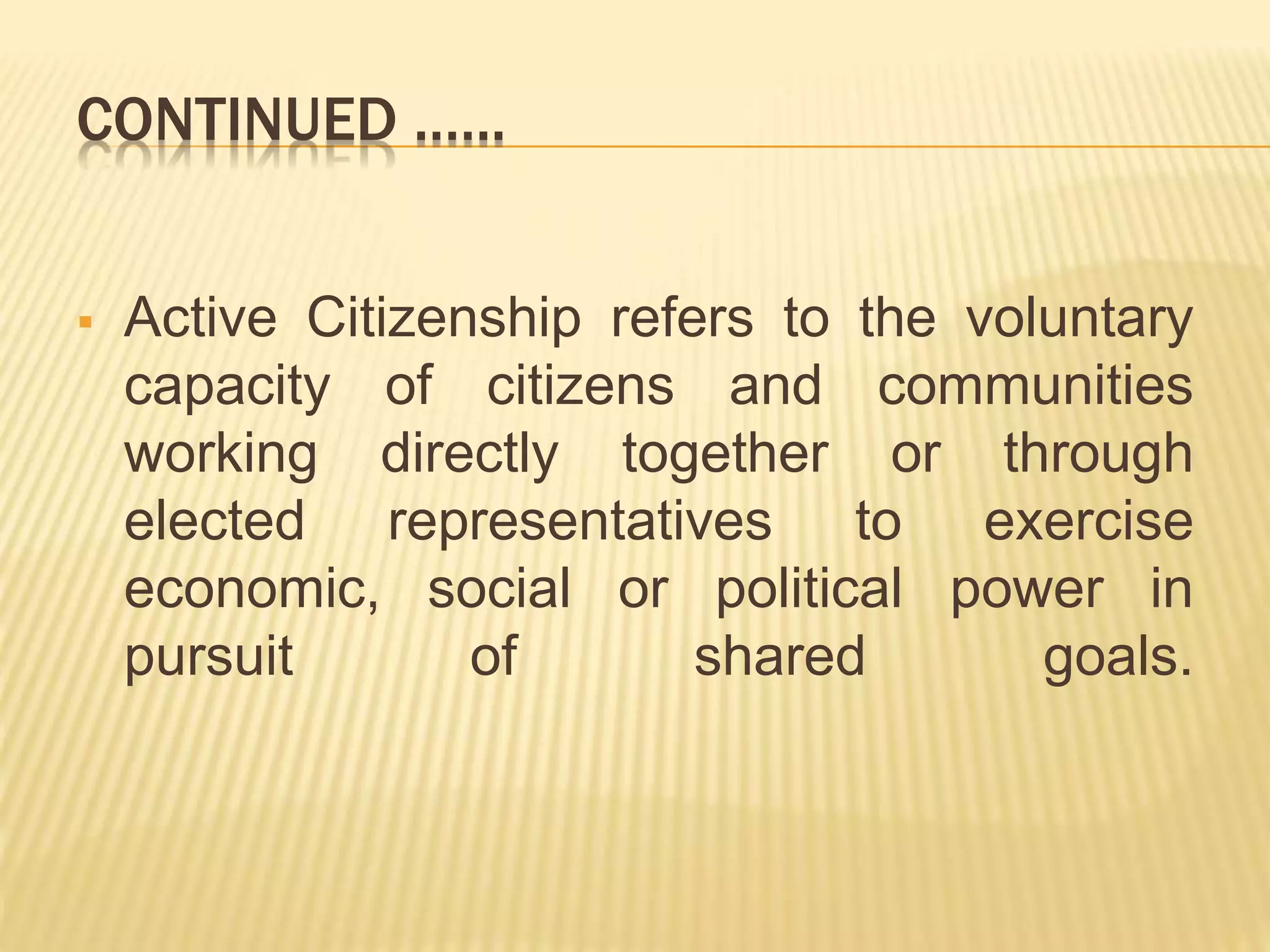 active citizenship | PPTX