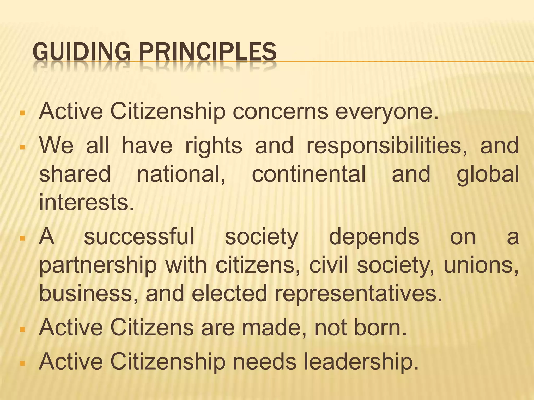 active citizenship | PPTX