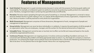 Introduction Of Management | PPT