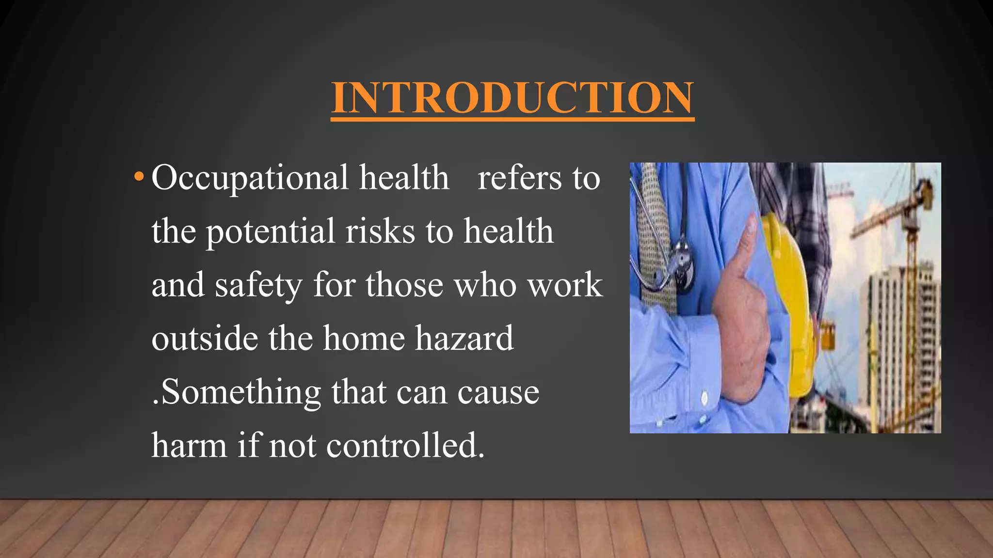 occupational health and safety | PPTX