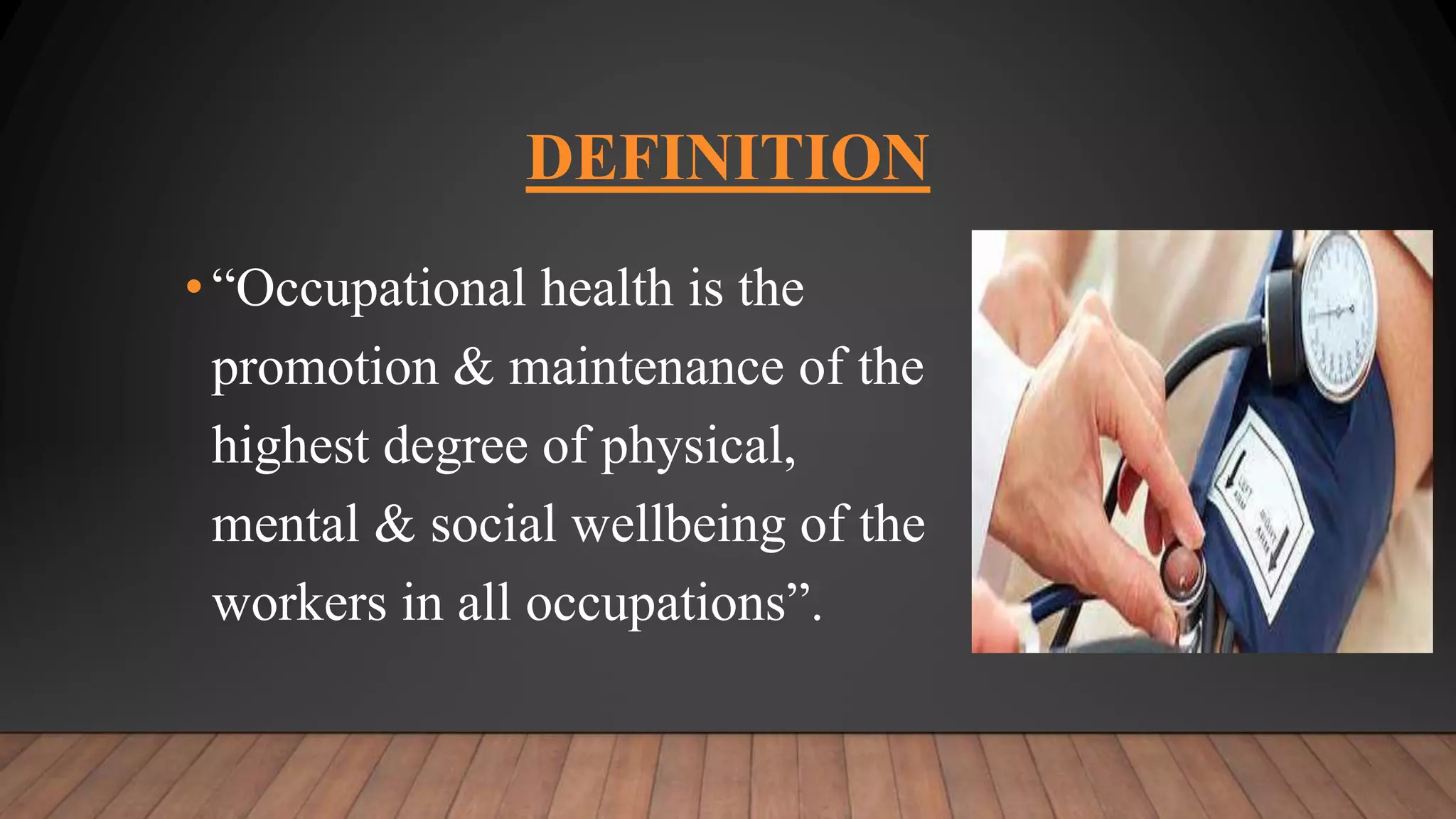 occupational health and safety | PPTX