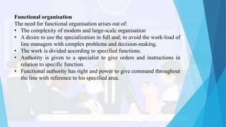 Types and levels of organisation | PPTX