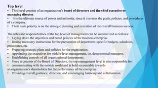 Types and levels of organisation | PPTX