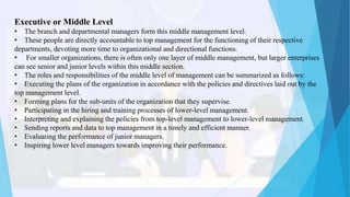 Types and levels of organisation | PPTX