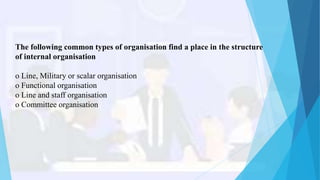 Types and levels of organisation | PPTX