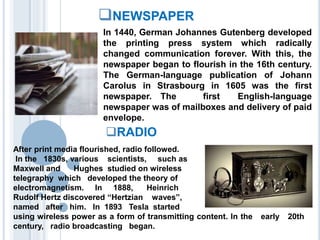 The evolution of communication | PPTX