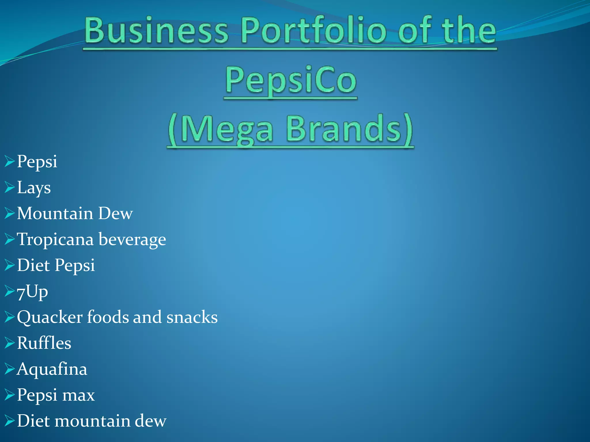 Pepsi-Co PowerPoint Presentation | PPTX