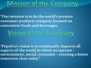 Pepsi-Co PowerPoint Presentation | PPTX