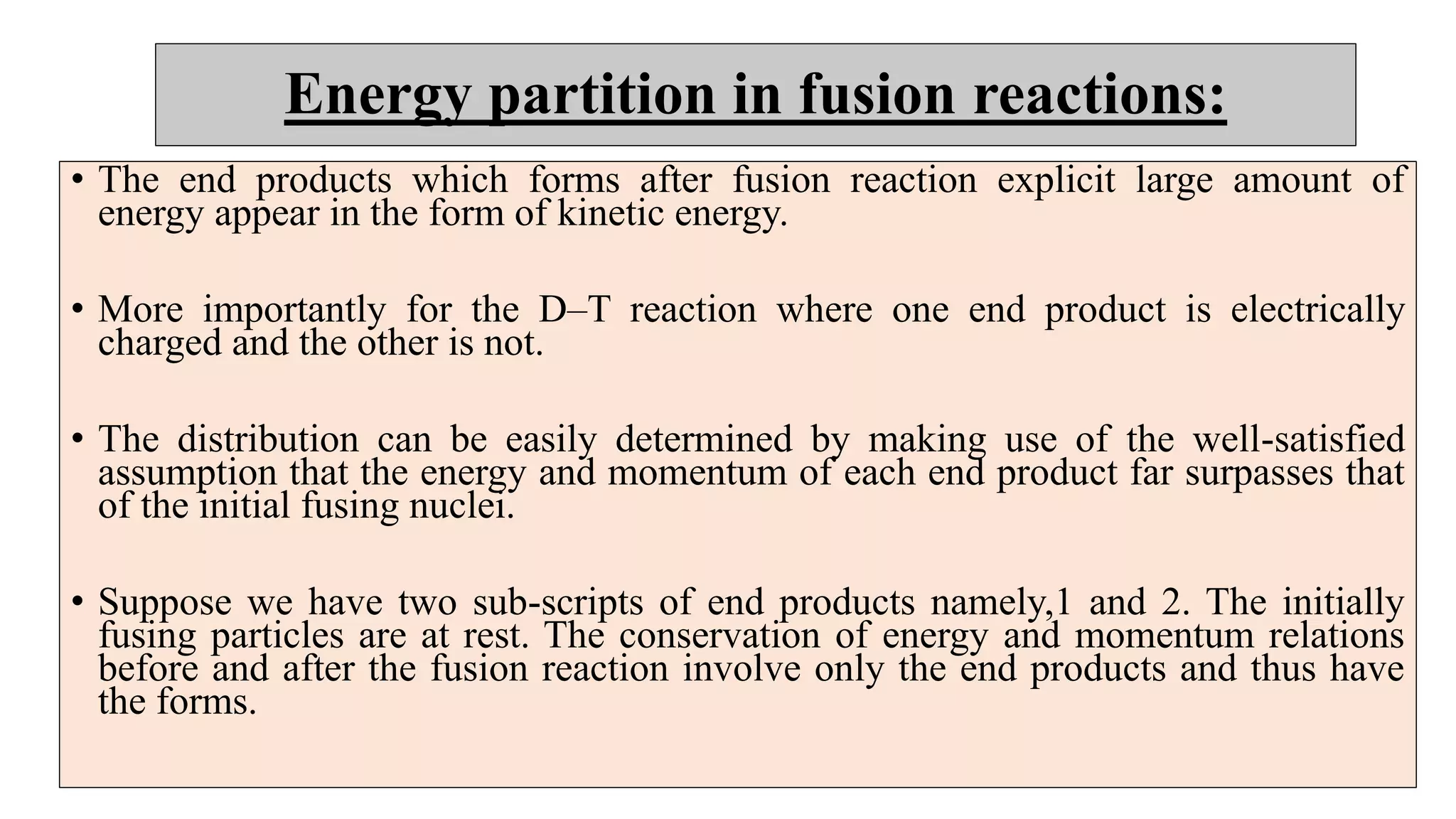 Nuclear Fusion Reaction | PPTX