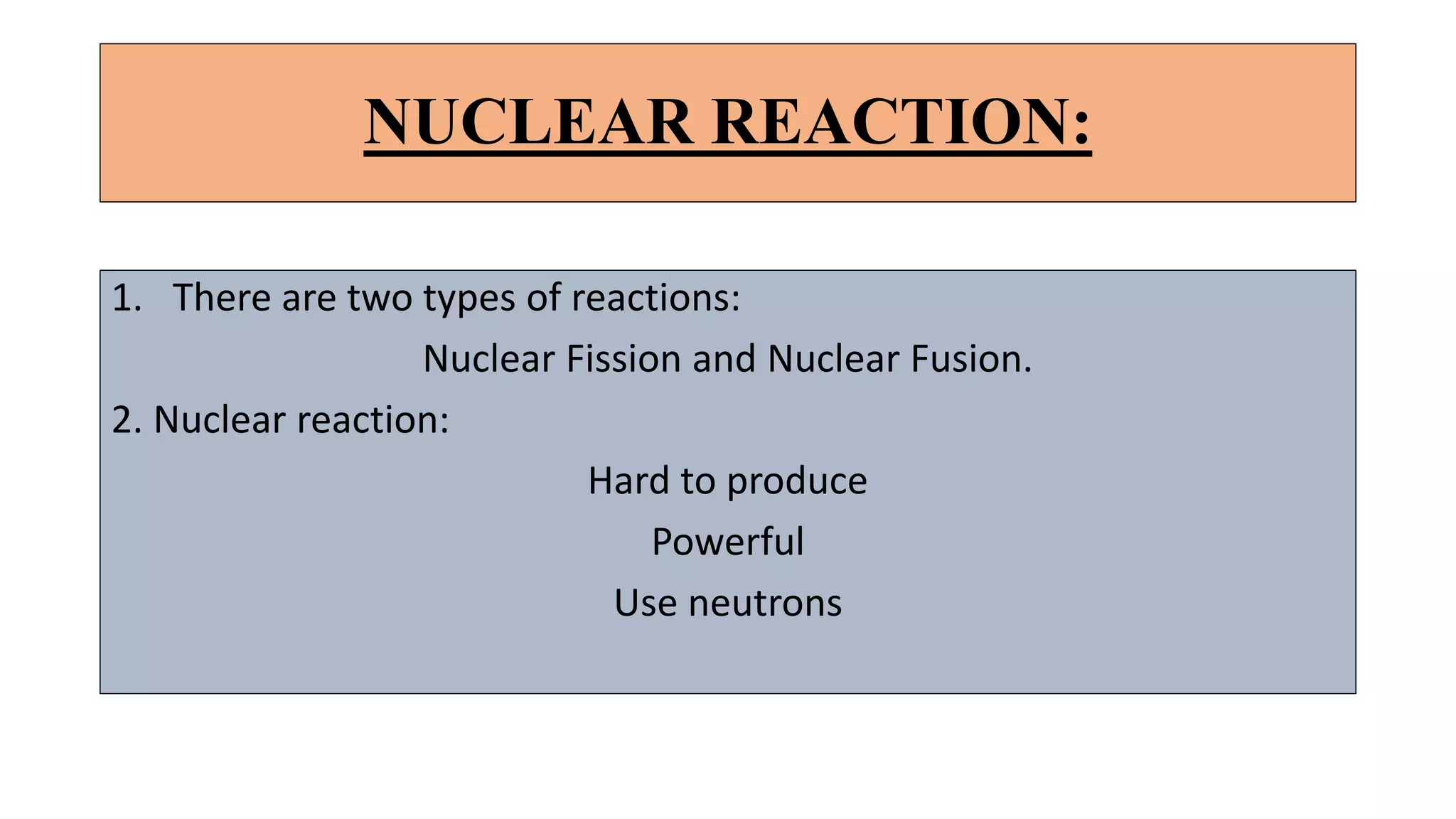 Nuclear Fusion Reaction | PPTX