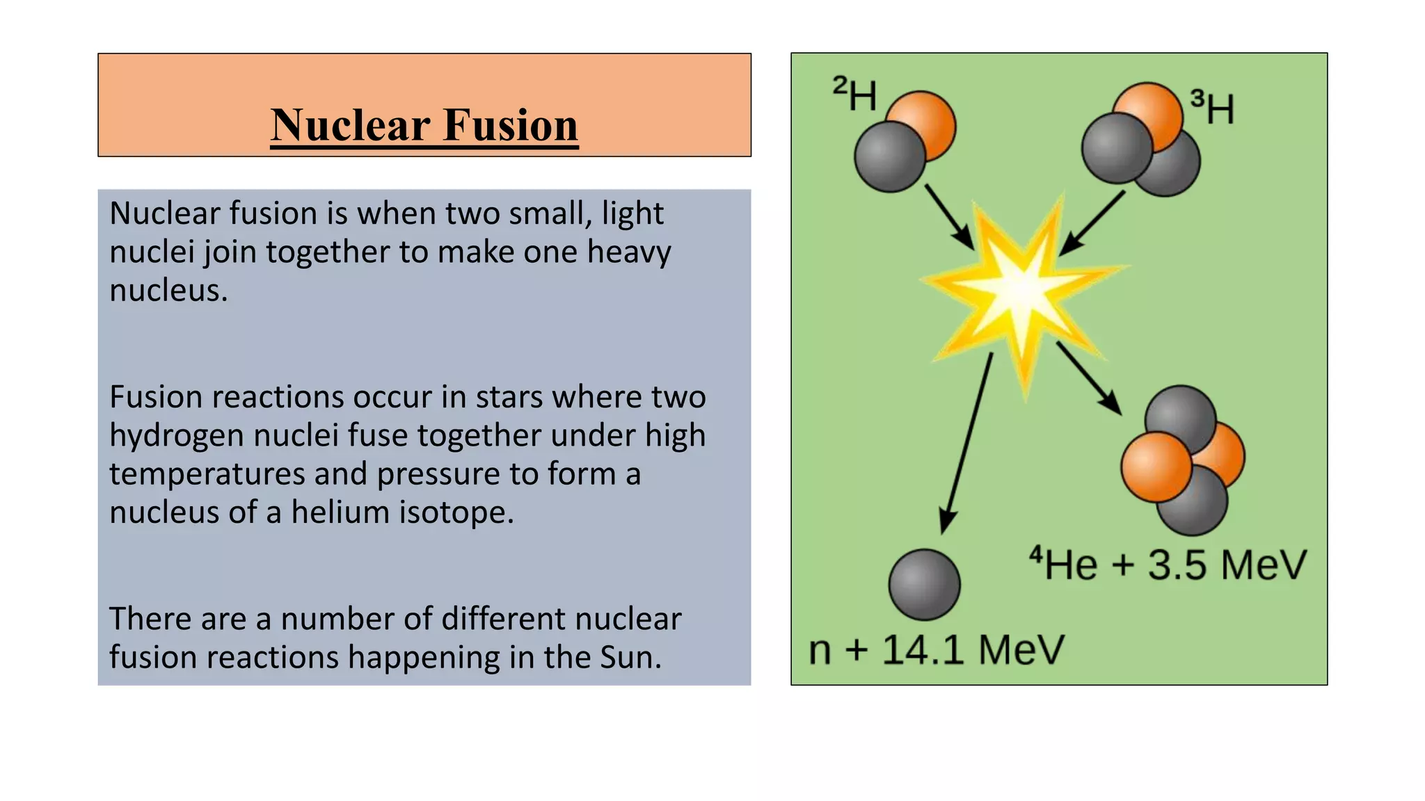 Nuclear Fusion Reaction | PPTX