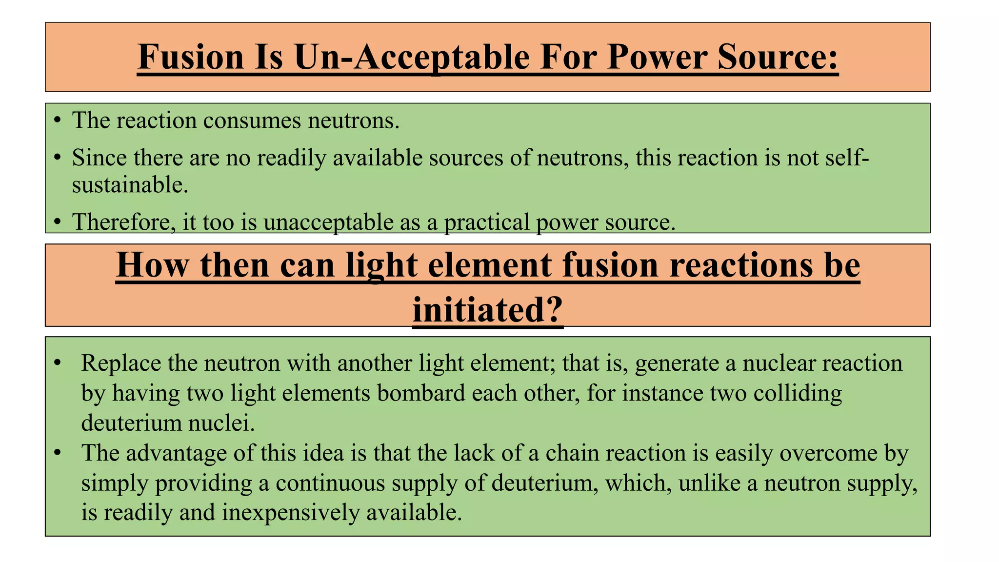 Nuclear Fusion Reaction | PPTX