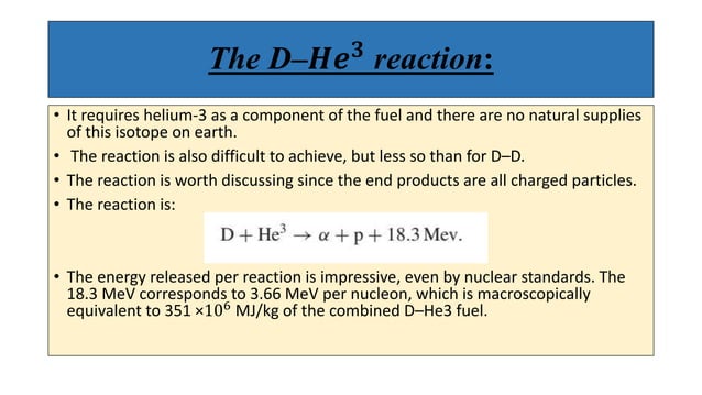Nuclear Fusion Reaction | PPTX | Physics | Science