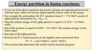 Nuclear Fusion Reaction | PPTX