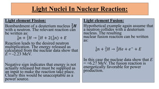 Nuclear Fusion Reaction | PPTX