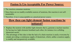 Nuclear Fusion Reaction | PPTX