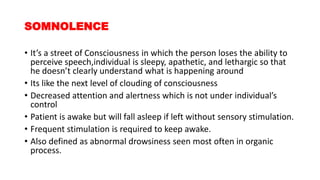 Disturbances Of Consciousness | PPTX